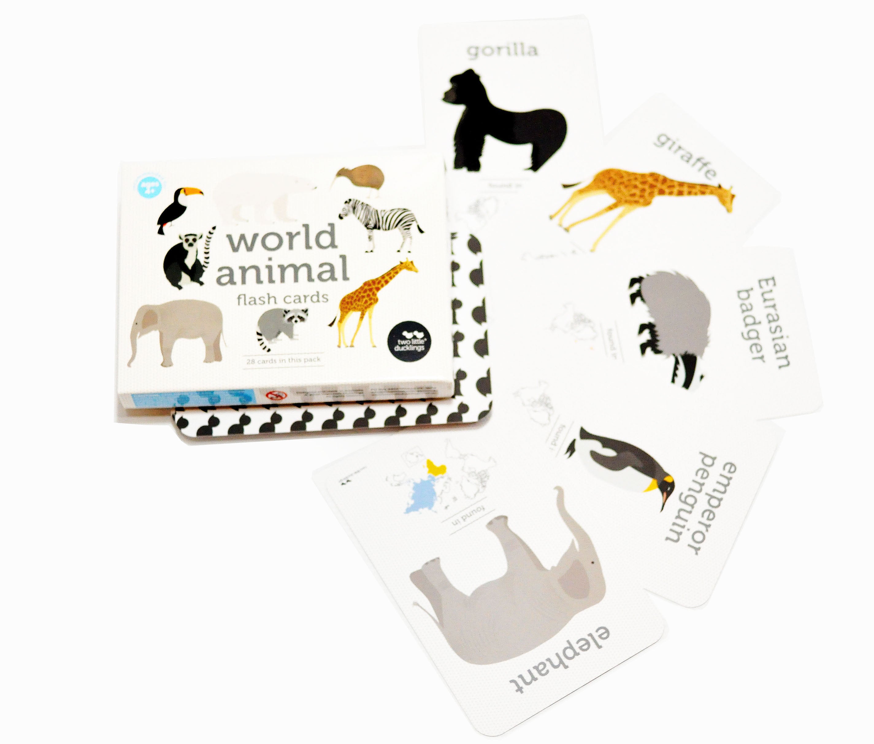 World Animals Flash Cards | Two Little Ducklings – LOVE MY BABY